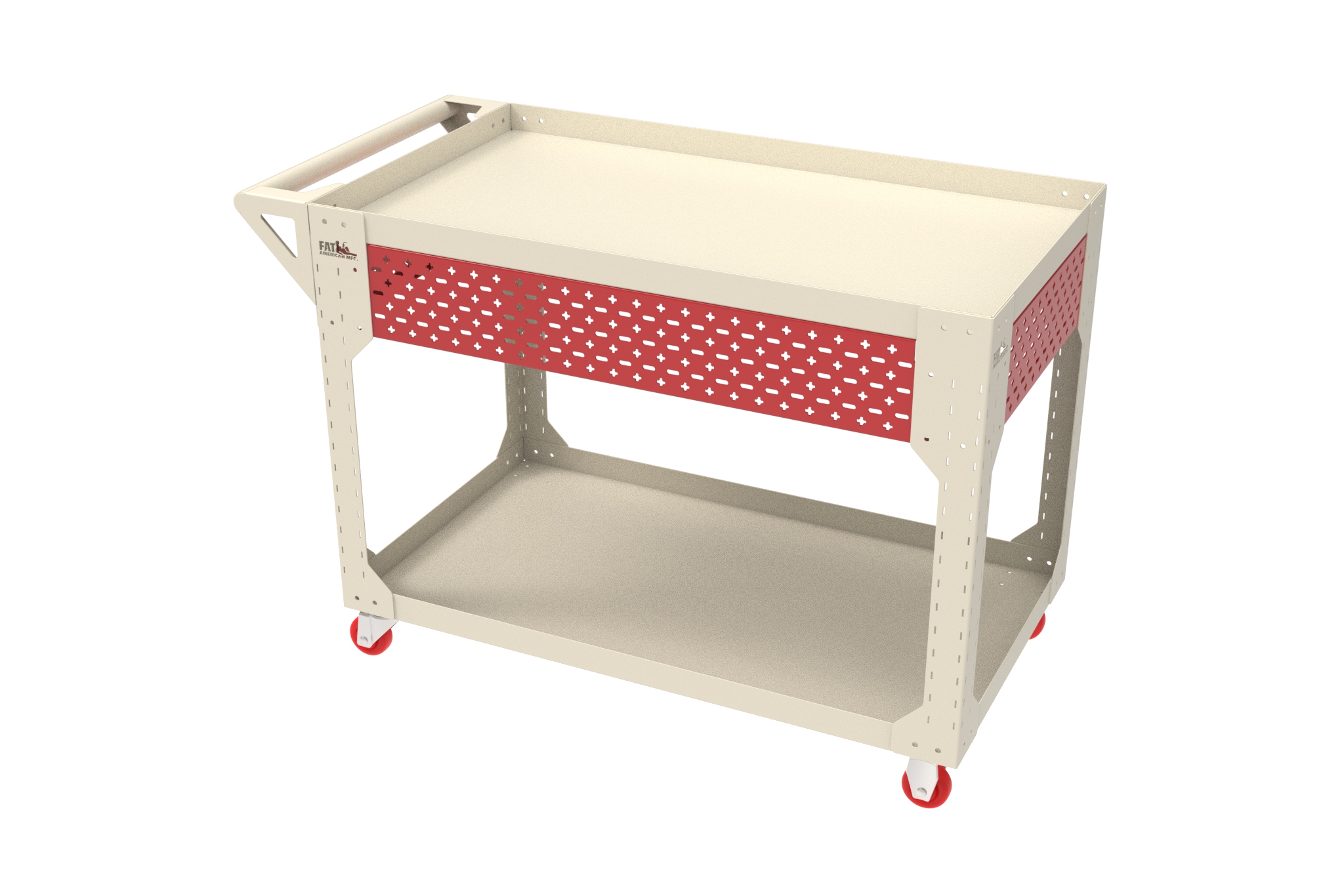 Fat American Manufacturing: FAM Shop Cart | 24" x 42" Stack Rack Shop Cart